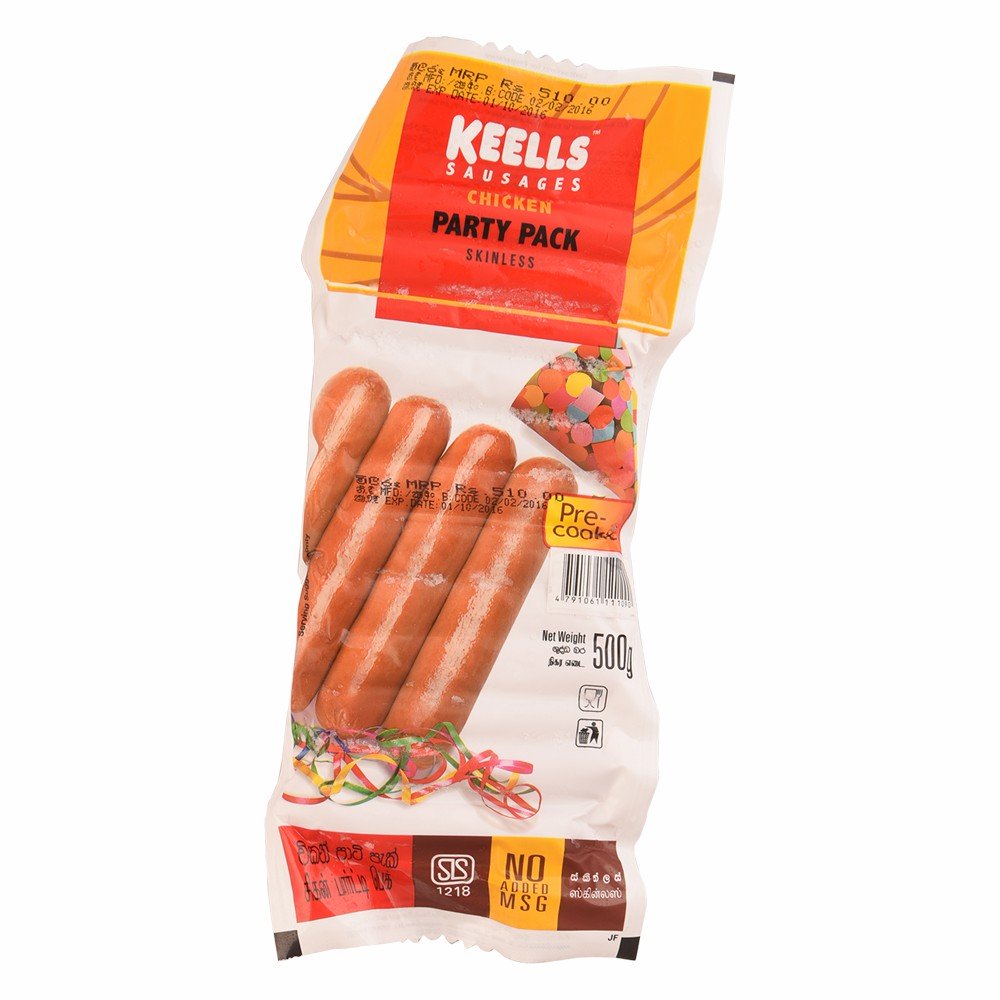 Keells Sausages Chicken Party Pack Skinless 500g starting from LKR 0 ...