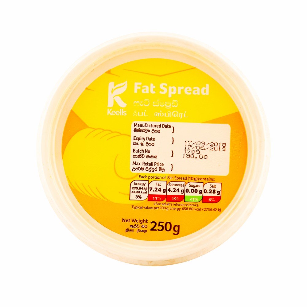 Keells Fat Spread 250g starting from LKR 0 | Compare prices on AnyPrice