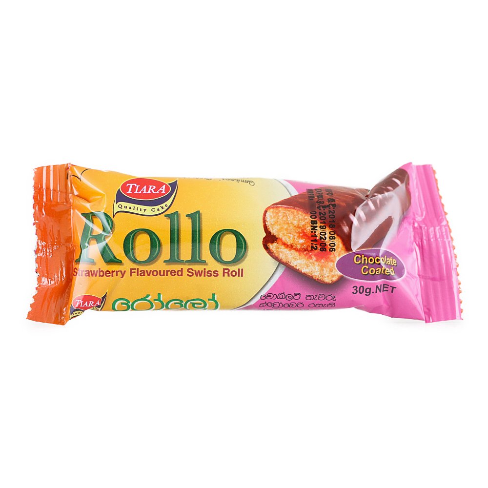 Tiara Rollo Strawberry Flavoured Swiss Roll 30g starting from LKR 0 ...
